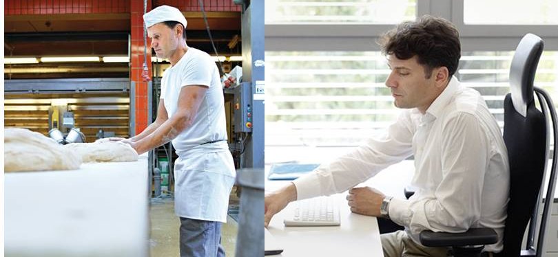 Stehen und Sitzen – Arbeitshöhe